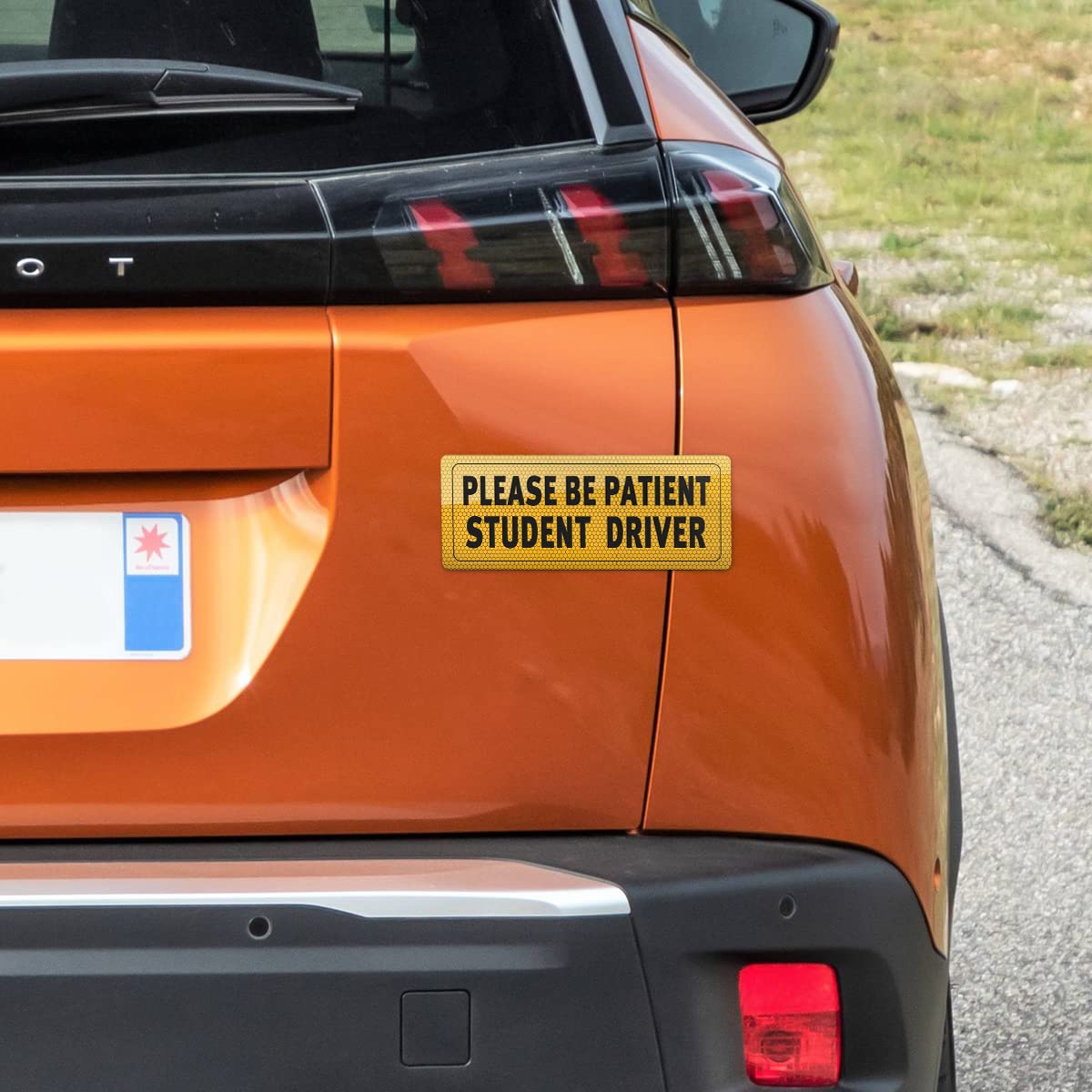 Snapklik.com : Student Driver Magnet For Car, Reflective Vehicle Bumper ...