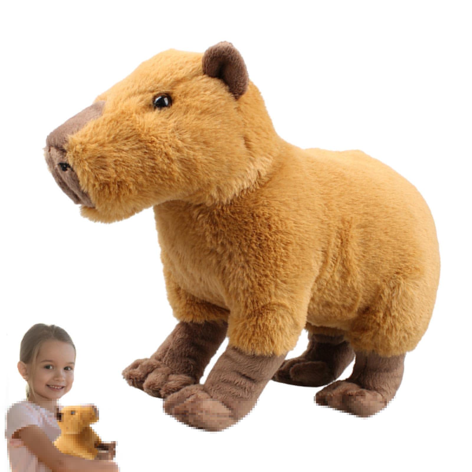 Hudhowks Capybara Plush Beautiful Stuffed Capybara Realistic Animals ...