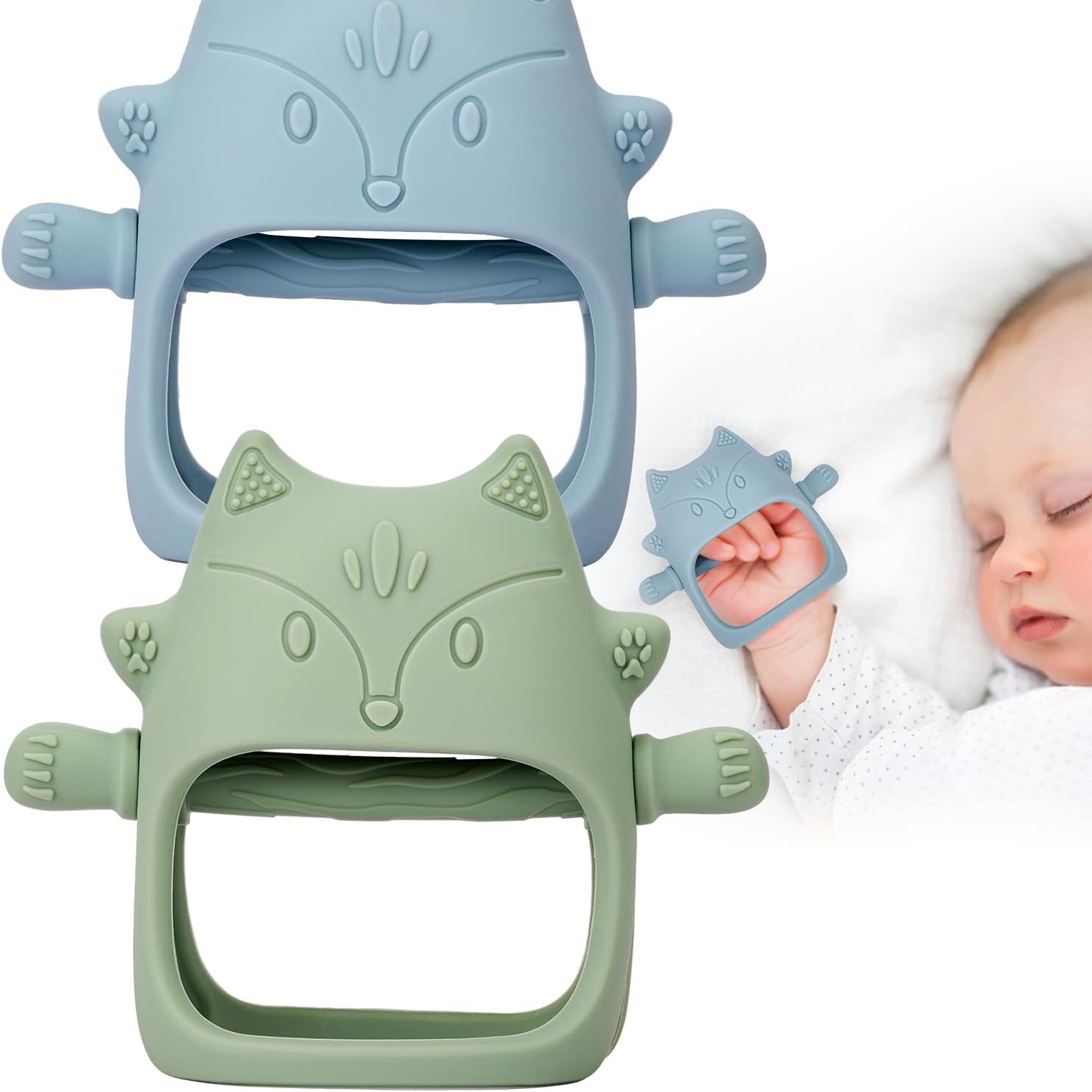 Amazon.com : ALTANIM Baby Teething Toys, Never Drop Silicone Chew Toys ...