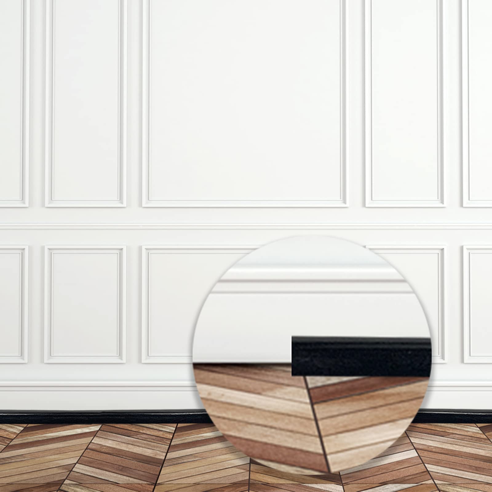 Snapklik.com : Flexible Quarter Round Molding Trim, 16.4 Ft Caulk And ...