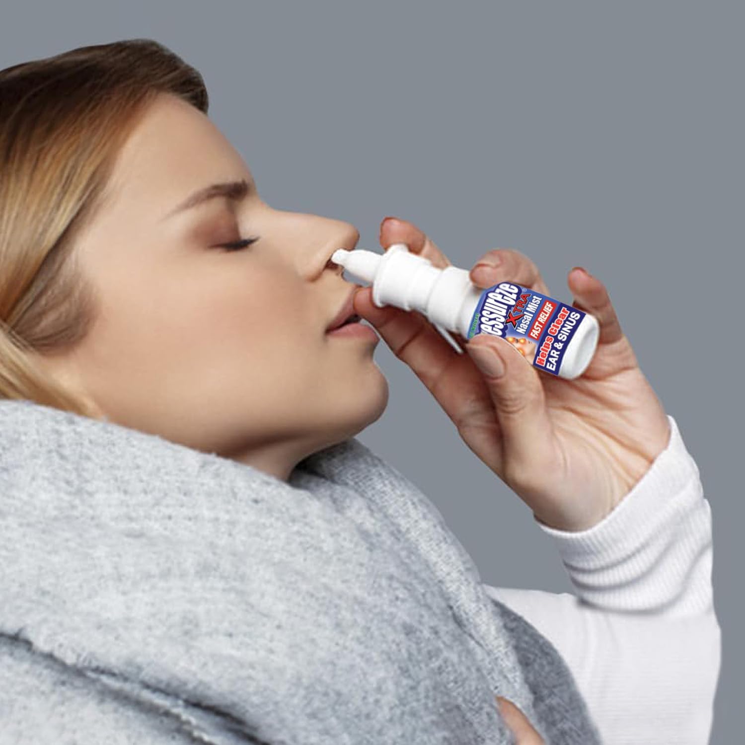 Pressureze Xtra – Spray nasal estéril totalmente natural sin ...