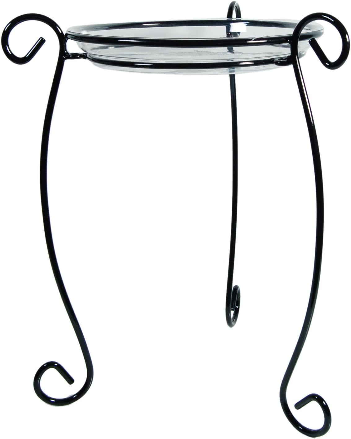 Amazon.com : Plastec 18-Inch Black Simply Perfect Plant Stand PPS18BK ...