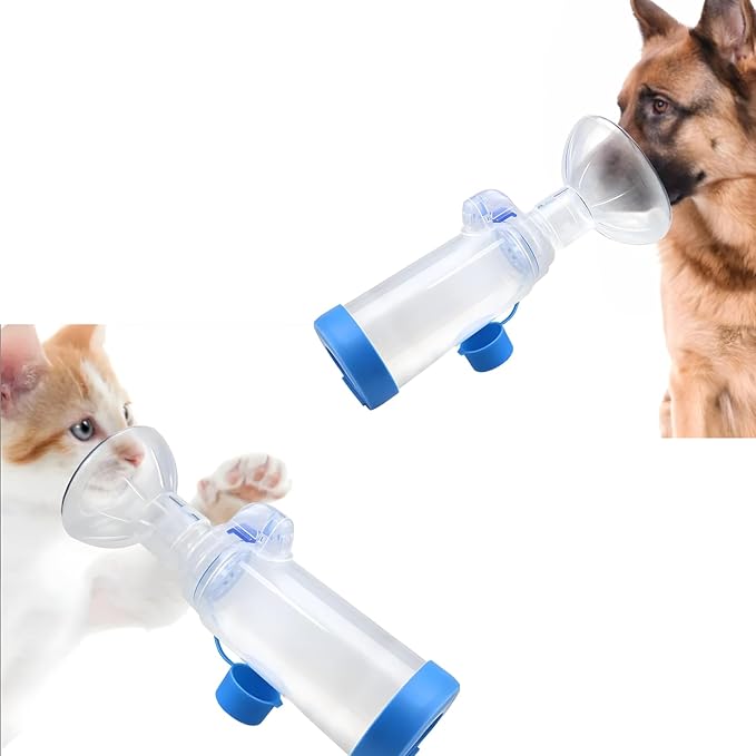 Amazon.com : Pet Inhaler Spacer with Two Face Mask, Handheld ...