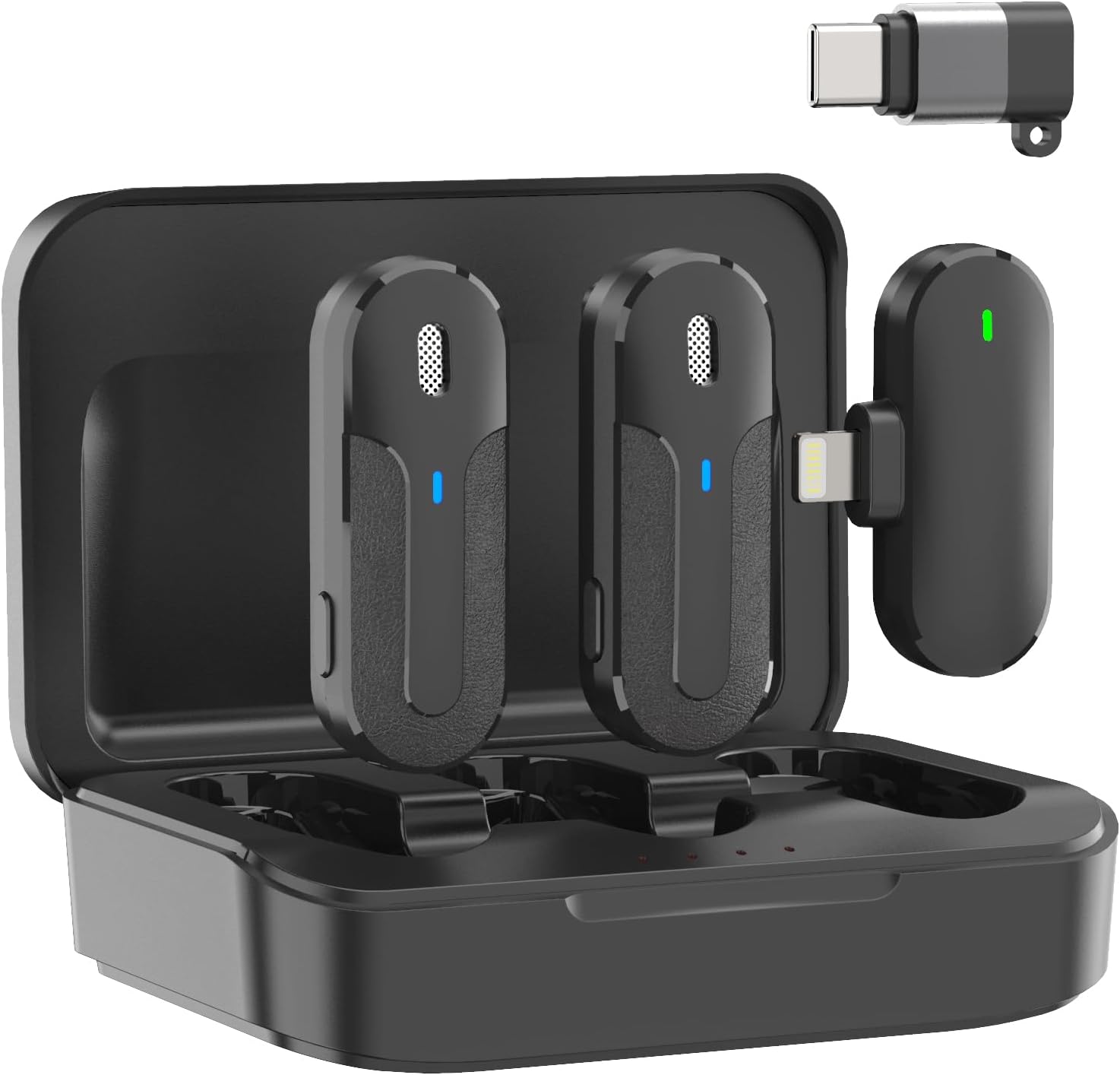 Amazon.com: maxtopfit Wireless Lavalier Microphones for iPhone, iPad ...