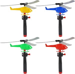 YZZT ZhuXlXxlLiand 4 PCS Hand-Launched Helicopters Set - Durable Fly ...
