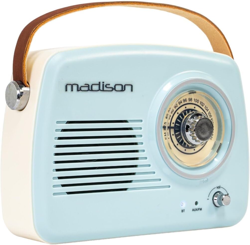 Madison - Radio Vintage Autonome Bluetooth - FM FREESOUND-VR30 30W ...