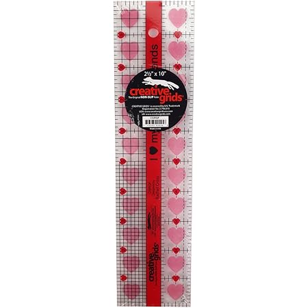 Amazon.com: Creative Grids Quilt Ruler 2-1/2in x 12-1/2in - CGR212