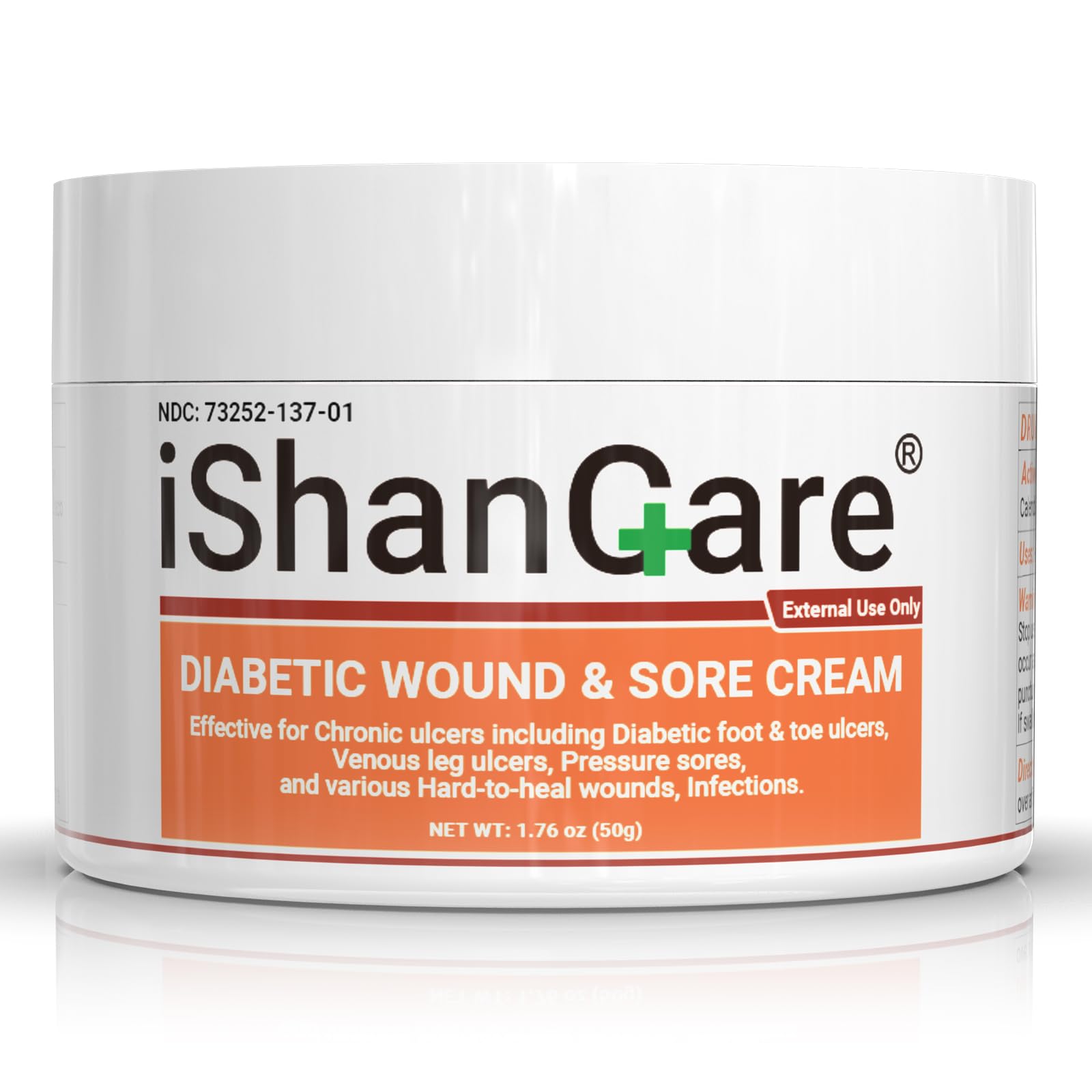 Amazon.com: iShanCare® Diabetic Wound Ulcer Cream - First Aid Healing ...
