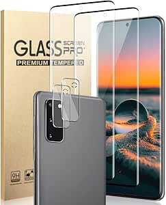 Amazon.com: [2+2 Pack] Galaxy S20 Screen Protector with Camera Lens Protector,[Fingerprint ...