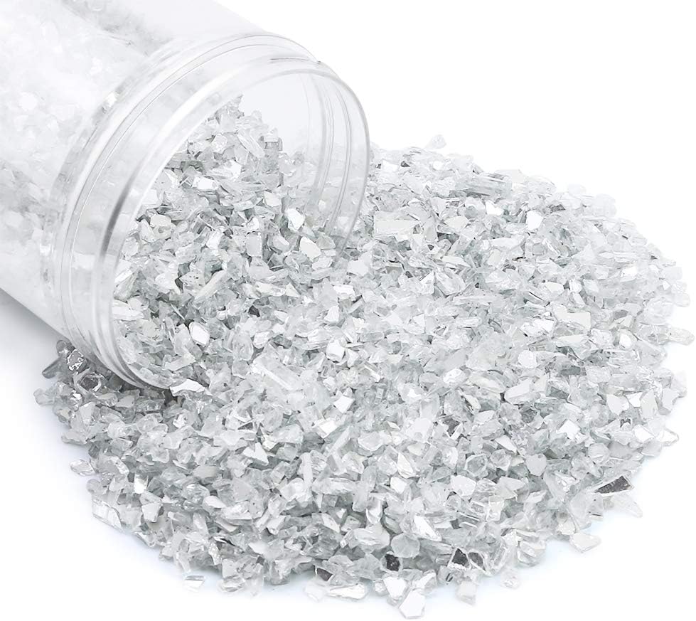 Amazon.com: 9 Box Broken Crushed Glass Glitter, 6.4oz/180g Irregular ...
