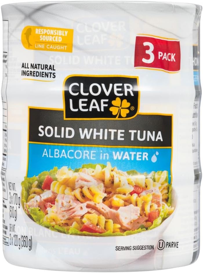 Clover Leaf Solid White Albacore Tuna in Water - 3 x 170g, 3 Count ...