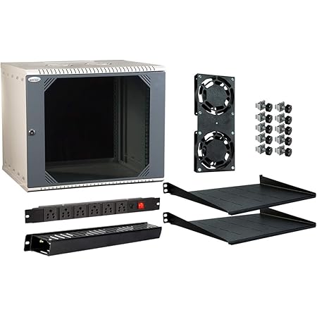 MASS RACK 9U 550X450mm Rack with PDU 6 Socket, 10" Tray(2 Nos), Cable ...