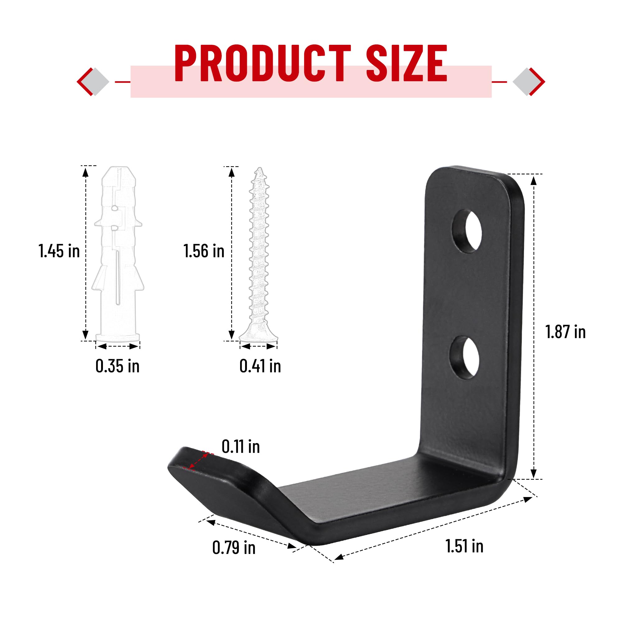 Snapklik.com : 8 Pack Jack Stands Wall Mount Organizer Bracket Hook ...