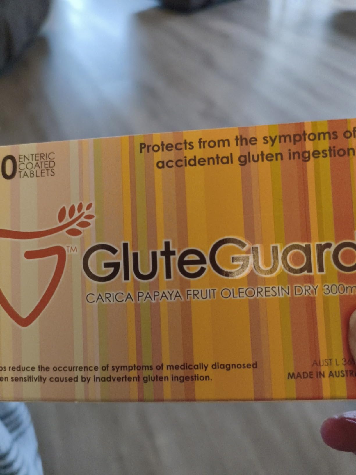 GluteGuard - 30 tablets. Unique enzyme supplement for gluten protection ...
