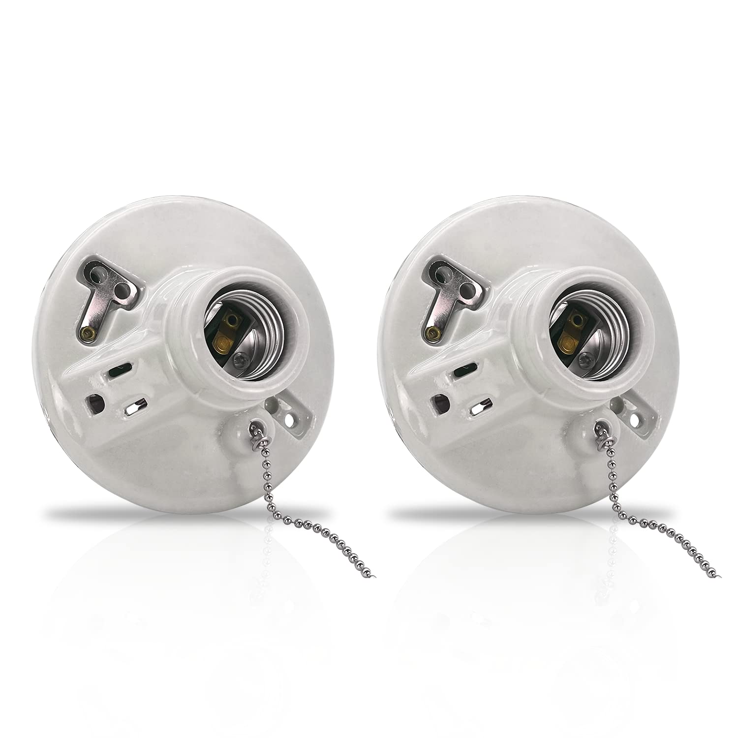 Snapklik.com : Zero 612431 Pack Of 2 Dual Lampholder 125 Volt Porcelain ...