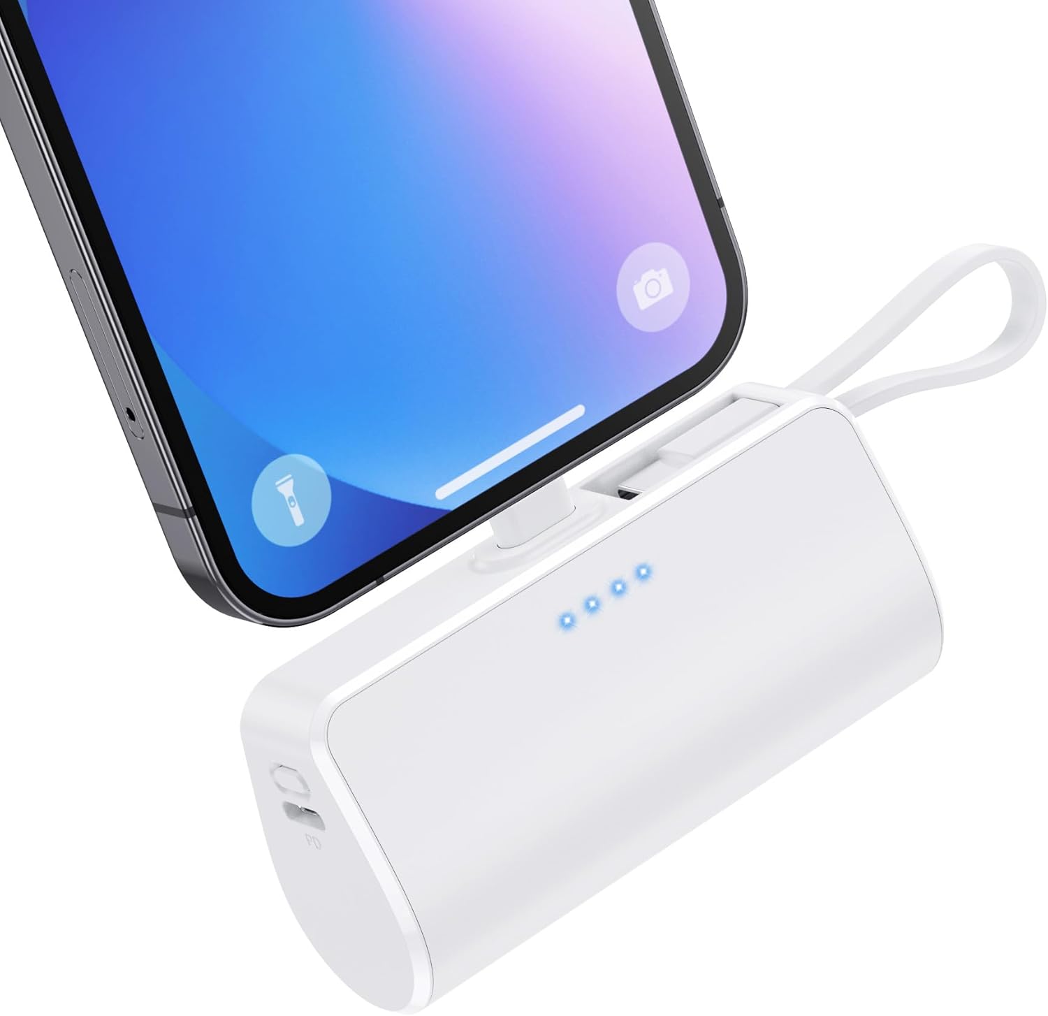 Amazon.com: Mini Portable Charger Power Bank for iPhone,[2024 Upgraded ...