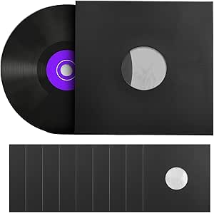 Amazon.com: glylo Vinyl Record Inner Sleeves, 10PCS Vinyl Record Sleeve ...