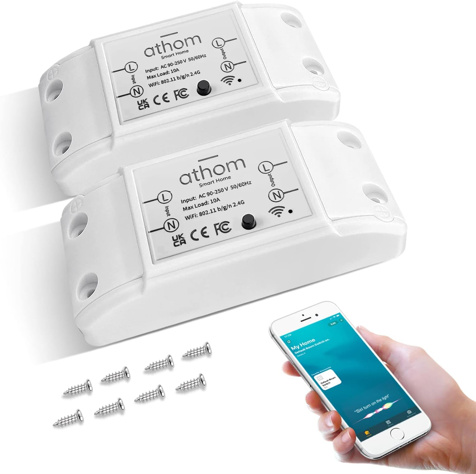 meross WiFi Switch Works with Apple HomeKit, Smart Switch Remote ...