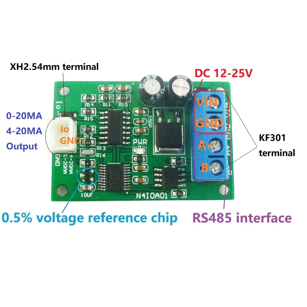 Industrial & Scientific 1 Channle RS485 to 4-20MA, 1 Eletechsup DC 12V ...
