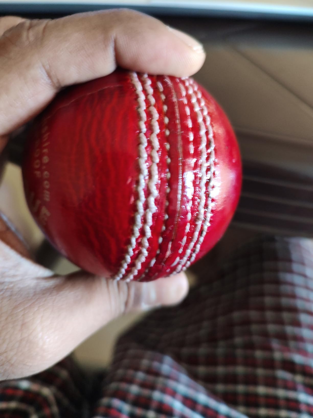 Gortonshire Leather Heavy Cricket Ball 250-300 Grams, Red : Amazon.in ...
