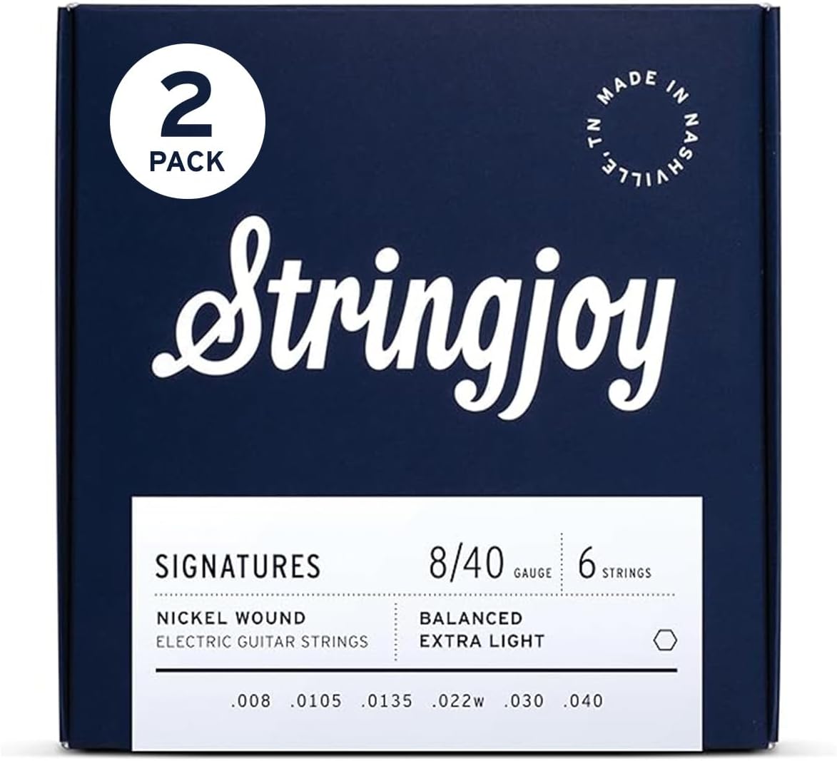 Amazon.com: Stringjoy Balanced Extra Light Gauge Signatures Nickel ...