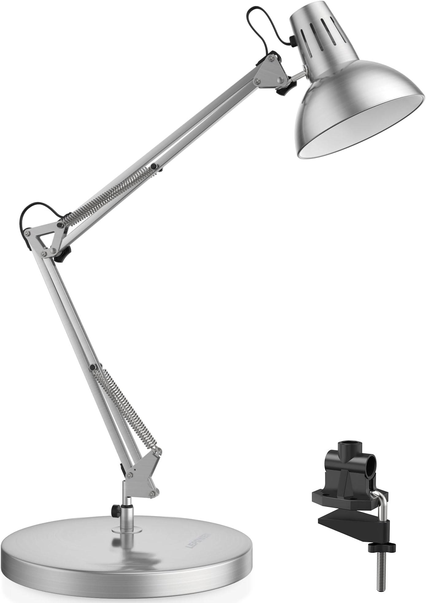 PowerKing Metal Swing Arm Desk Lamps, Adjustable and Flexible, Feading ...
