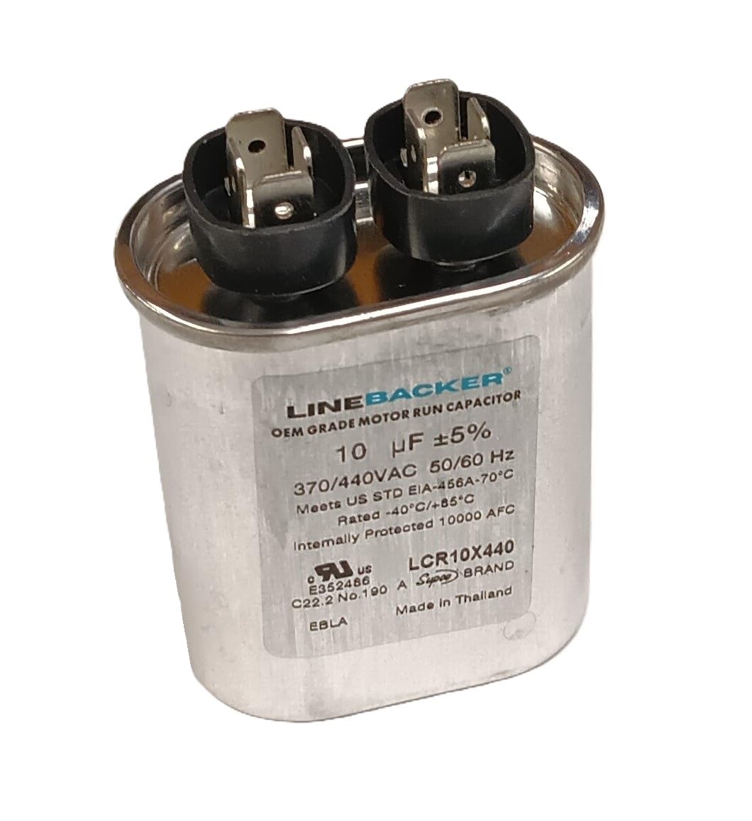 Snapklik.com : Capacitor Oval Run 10 Uf 370/440 Volts For HVAC Motors ...