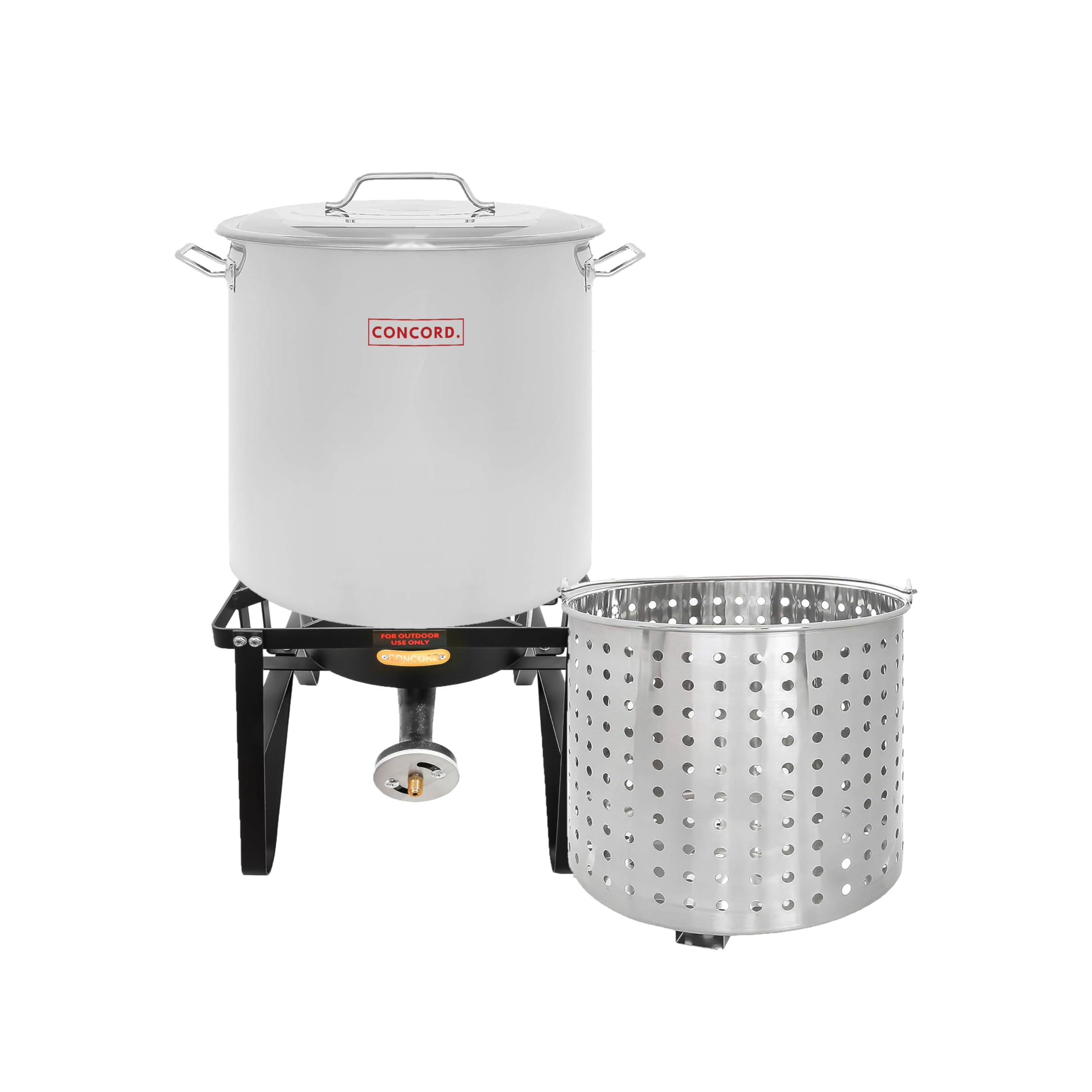 Amazon.com: CONCORD Stainless Steel 60 QT Stock Pot w/Steamer Basket ...