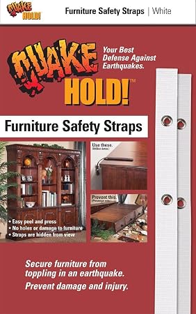 Amazon.com: QuakeHold! Furniture Strap Kit for Earthquake Safety and ...