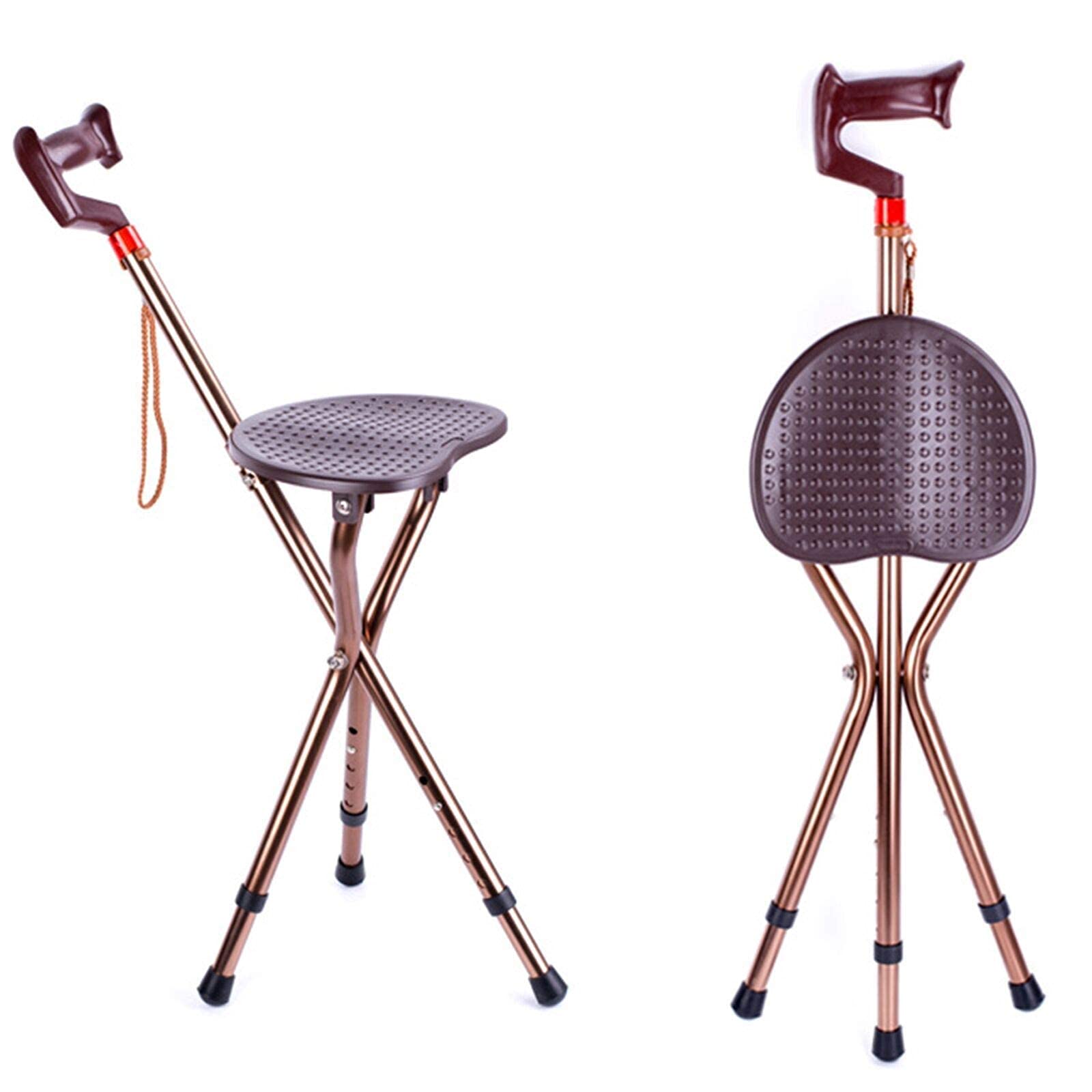 Buy Folding Cane Seat Combo 220Lbs Capacity Handy Portable Cane Stool ...