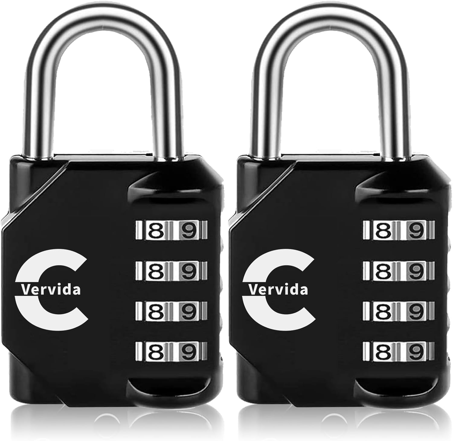 Vervida® Combination Padlock for Locker 4-Digit Combo Lock Outdoor ...