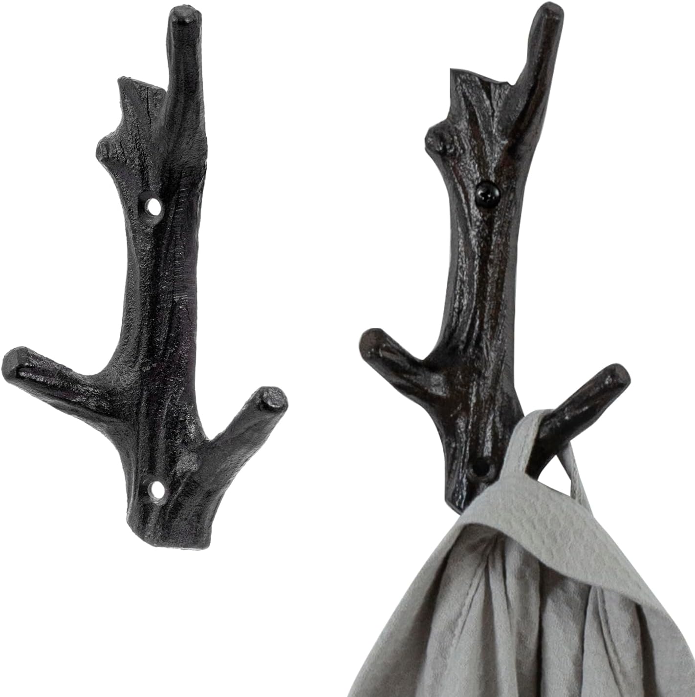 Amazon.com: MyGift Vintage Dark Brown Cast Iron Tree Branch Design Wall ...