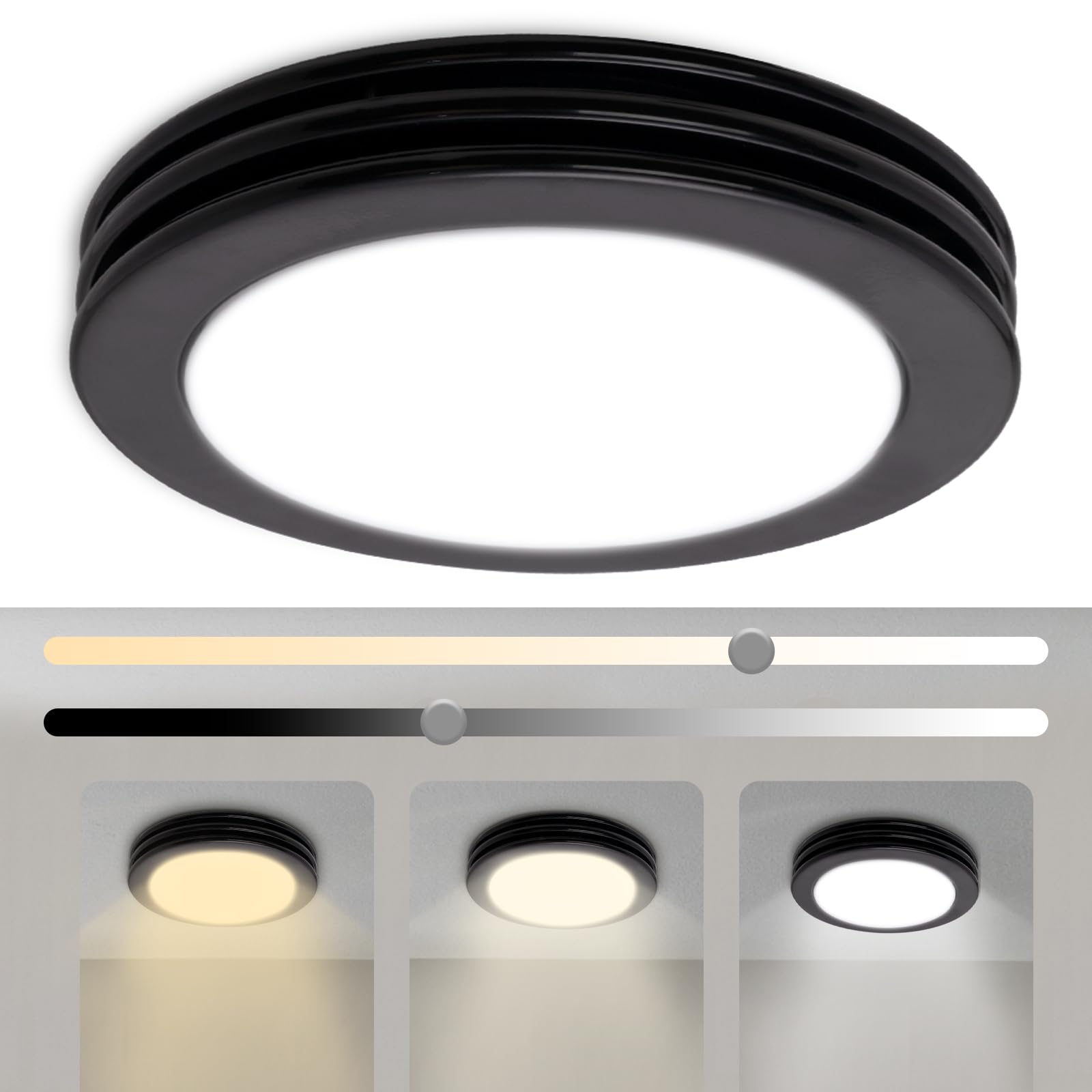 Amazon.com: Akicon Bathroom Exhaust Fan with Light, 80CFM 2.0 Sones ...