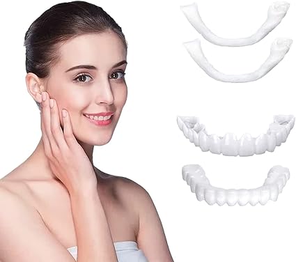 Amazon.com: Denture Teeth Temporary Fake Teeth Snap On Veneers, Snap in ...