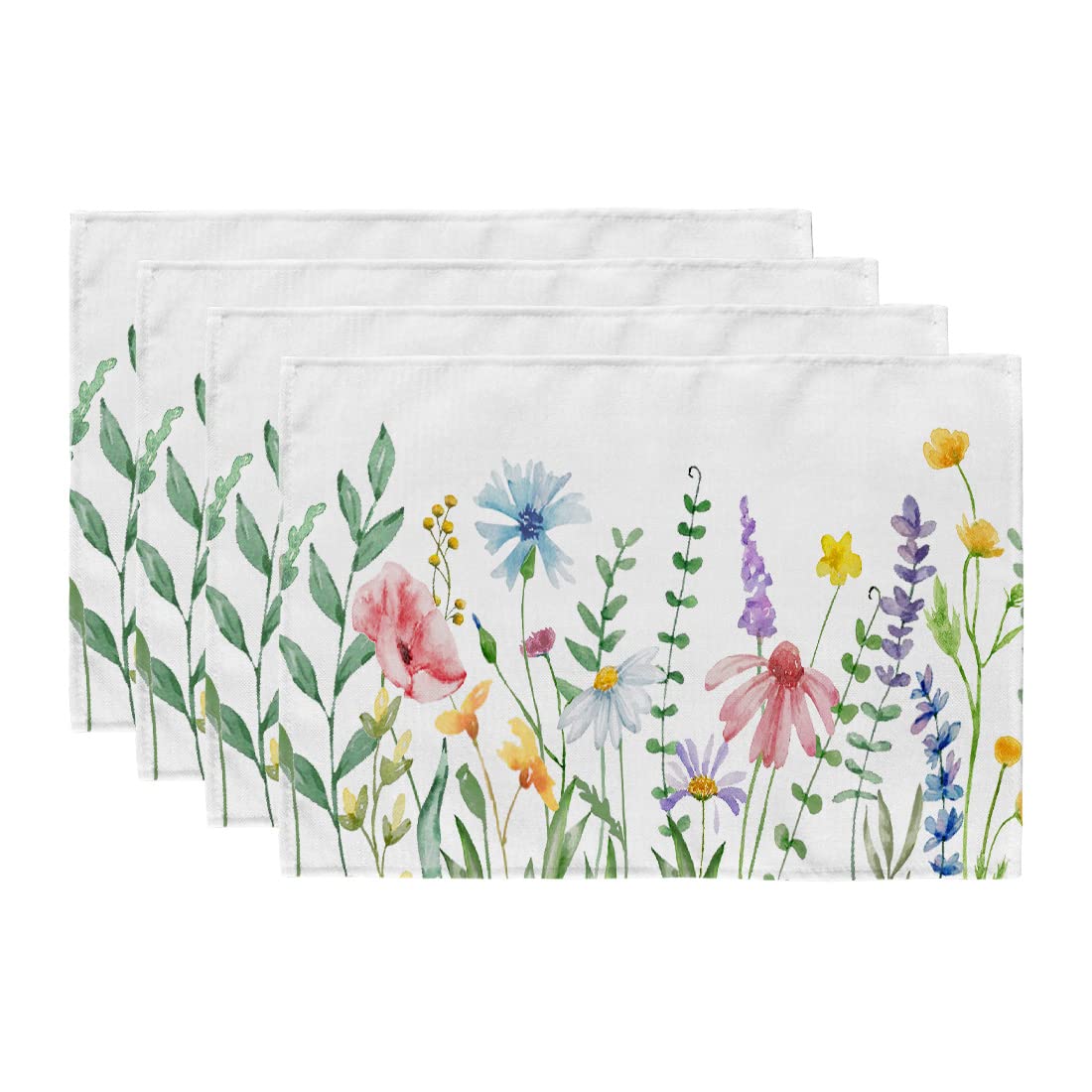 Amazon.com: GEEORY Flower Spring Placemats 12x18 Inch Set of 4 Summer ...
