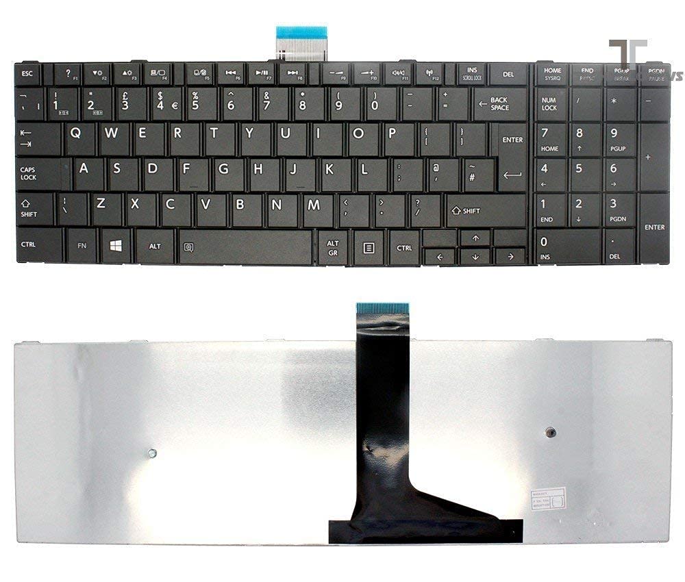 TechSonic Keyboard Compatible for Toshiba Satellite S50 L50 C50 C50D-133 C50-A-006 C50T-A S50 ...