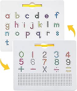 2-in-1 Educational Magnetic Alphabet Letter Tracing Board, 2-in-1 ...