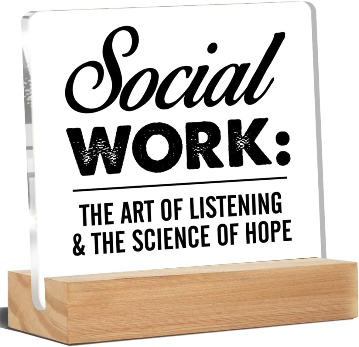 Amazon.com: Social Worker Gifts, Social Worker Desk Decor Acrylic Desk ...