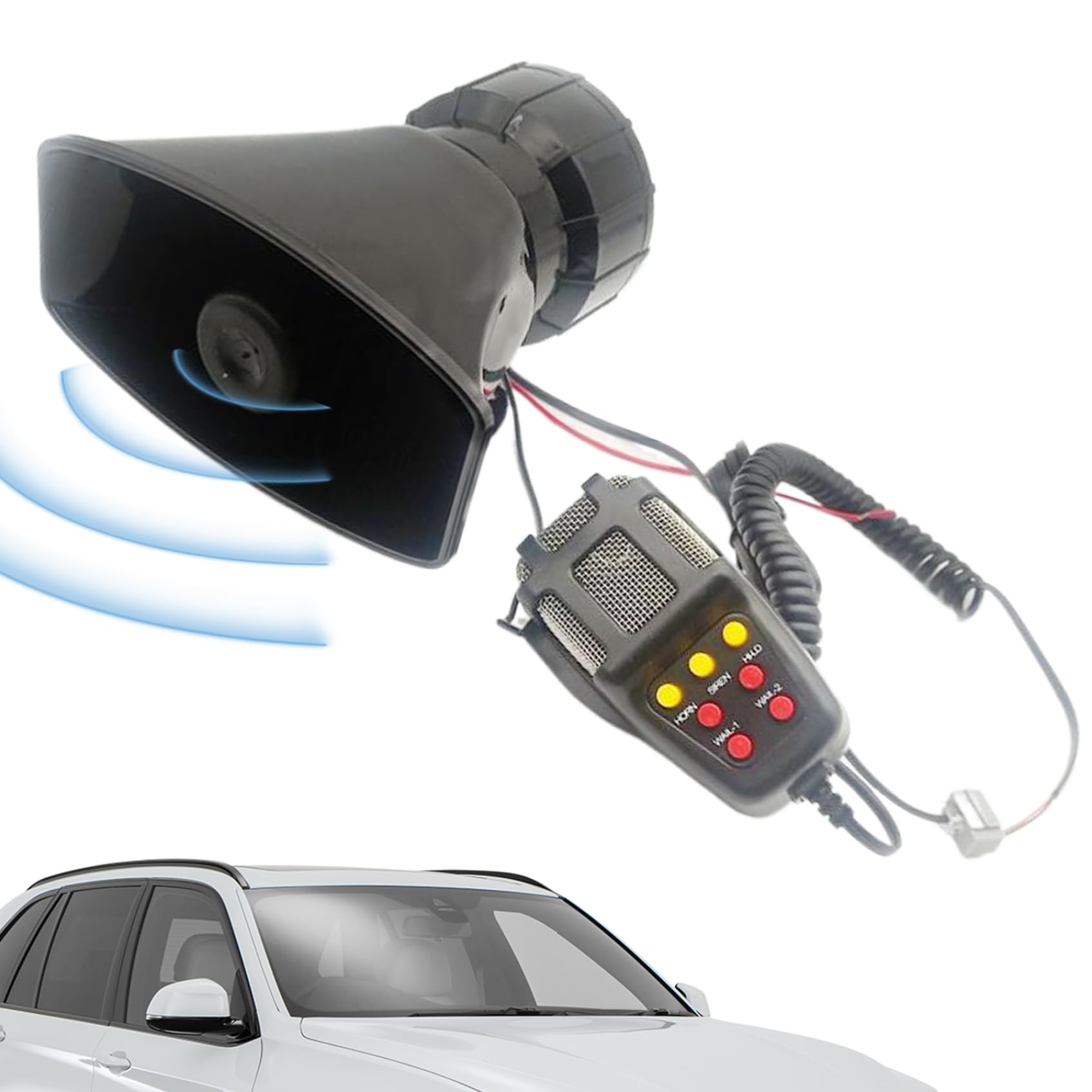 Car Horns with 7 Different Sounds 12V 130 dB Musical Car Horn with a ...