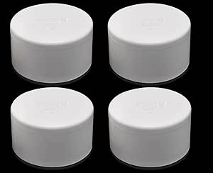 Amazon.com: BENLIUDH PVC Pipe End Cap, White PVC Fittings Caps ...