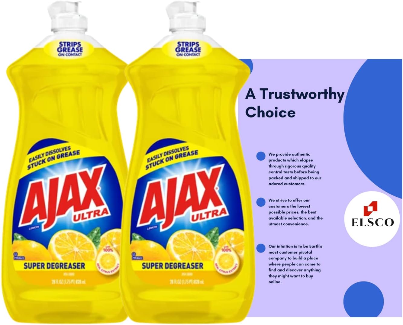 Amazon.com: Ajax 1170123 Super Degreaser Dish Soap Liquid Lemon Scent ...