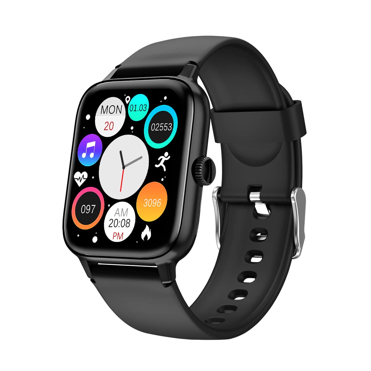 GIZMORE Blaze X Smartwatch Bluetooth Calling 1.85" HD Display, 600 NITS ...