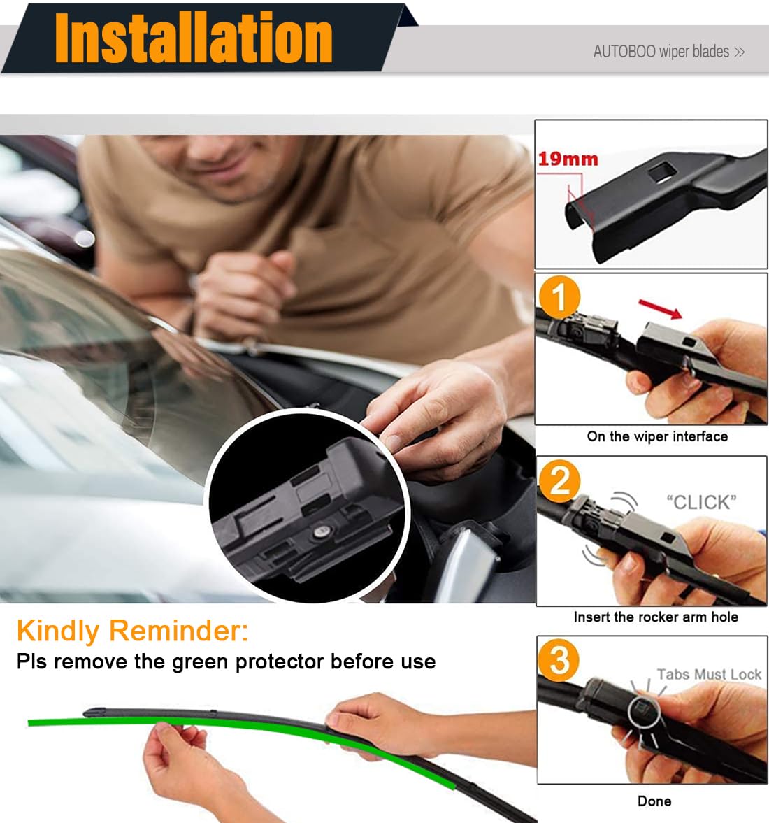 Snapklik.com : OEM Windshield Wiper Blade Replacement For Chevy Bolt EV ...