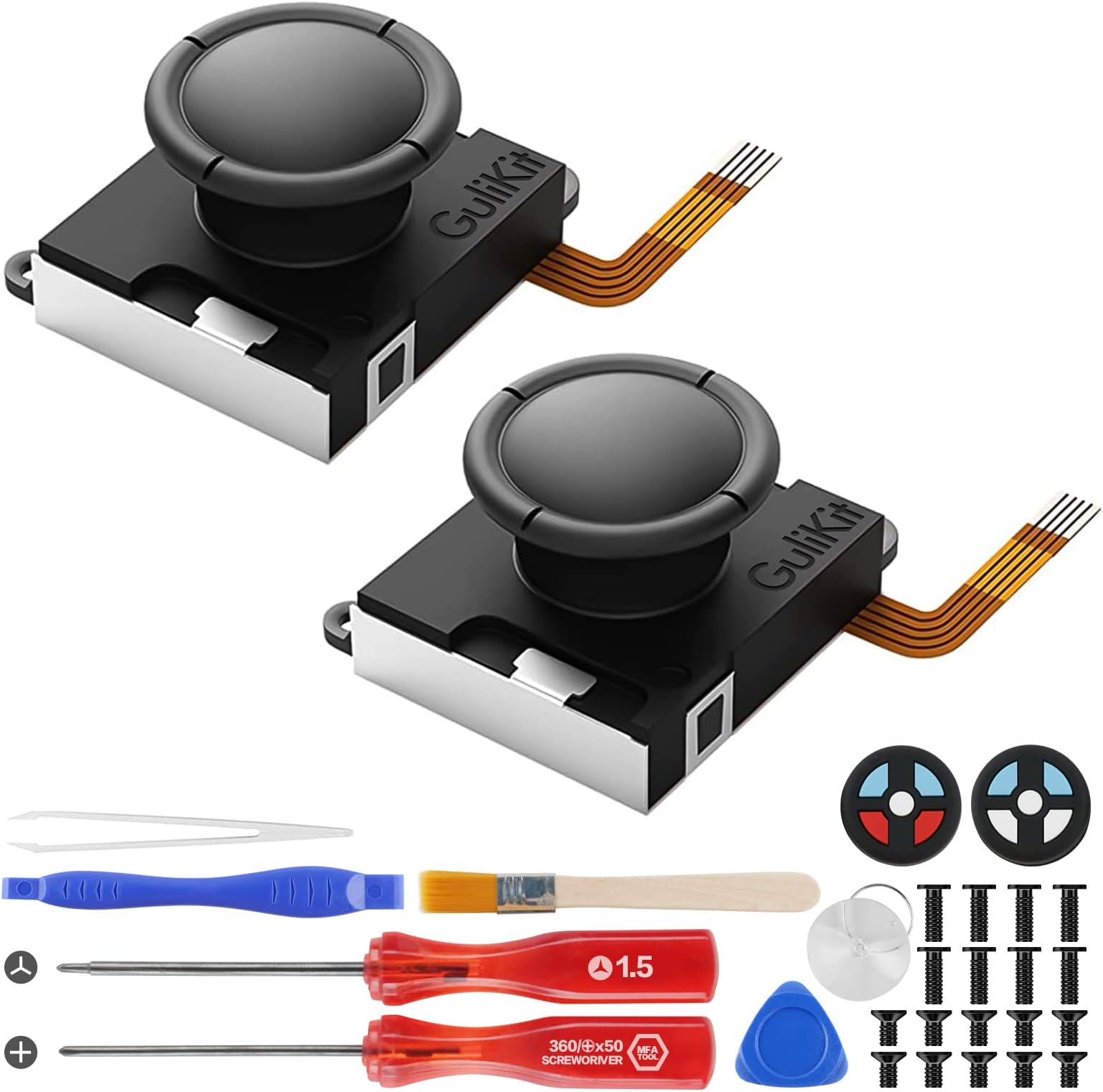 Amazon.com: BRONAL Switch Joycon Joystick Replacement, [No Drifting] Hall Effect Joystick for ...