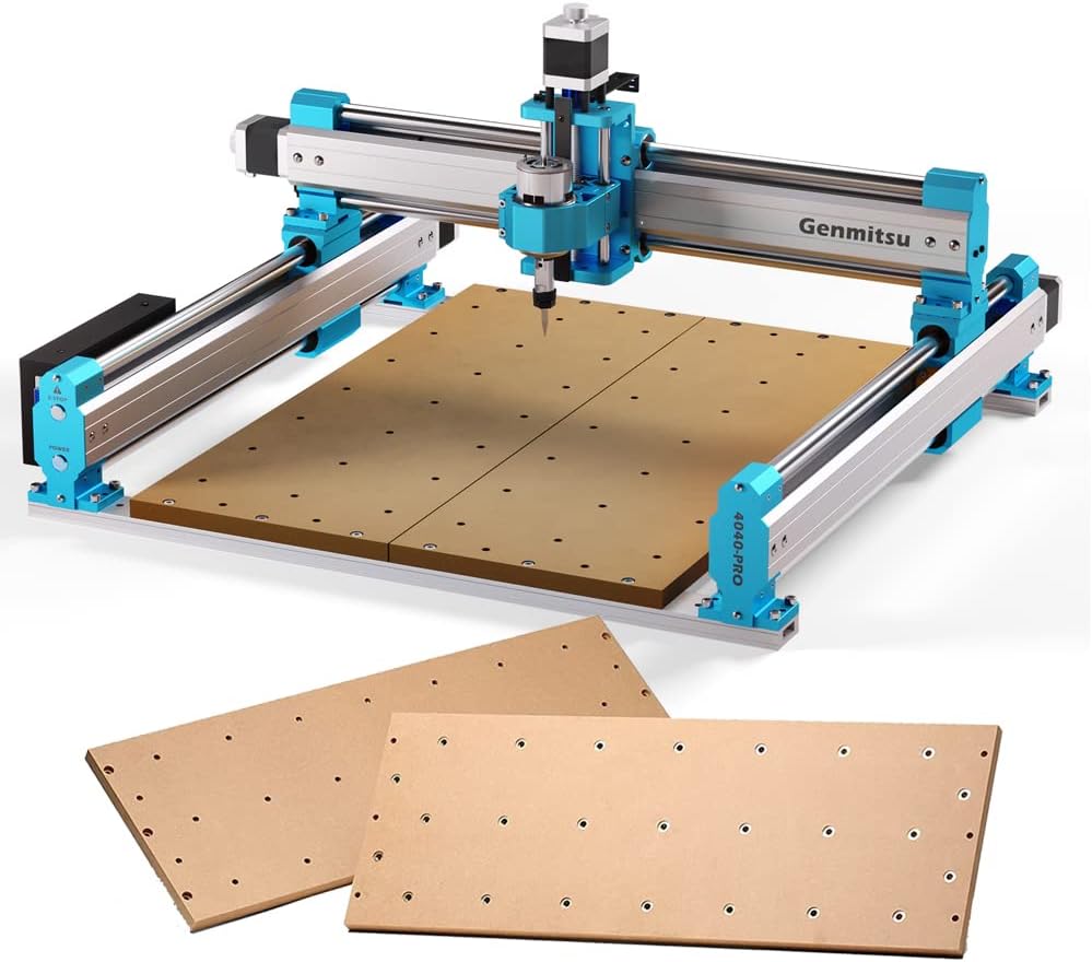 Genmitsu CNC Machine 4040-PRO with Replacement MDF Spoilboard - Amazon.com