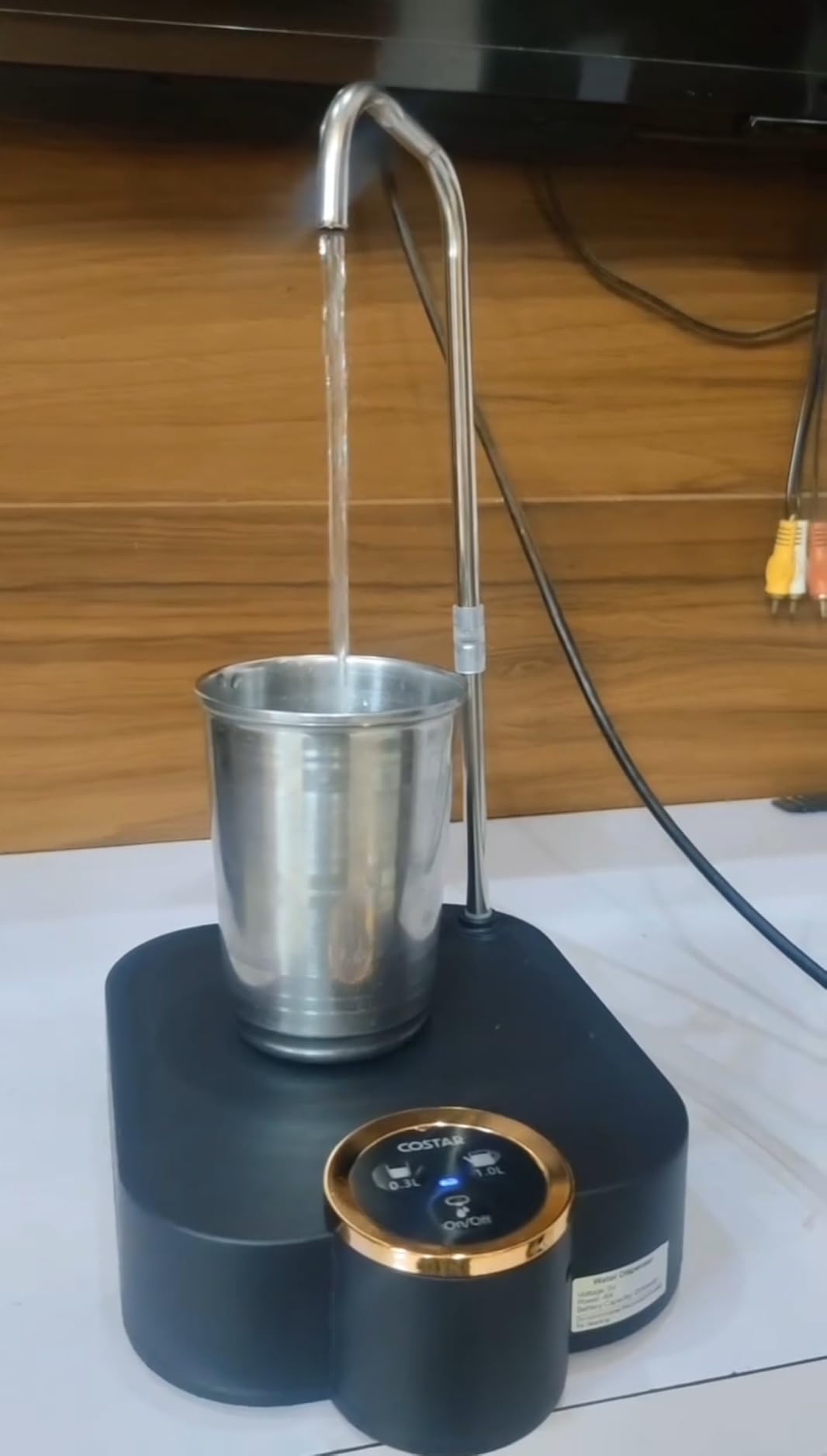 Costar Automatic Desk Water Dispenser Pump - USB Rechargeable Electric ...