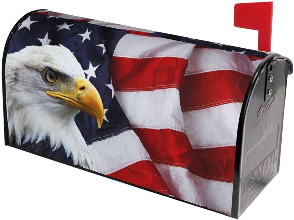 Amazon.com: Patriotic American Flag Mailbox Covers Magnetic 21x18 Inch ...