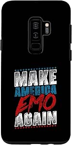 Amazon.com: Galaxy S9+ Emoticon Make America Emo Again Emocore ...