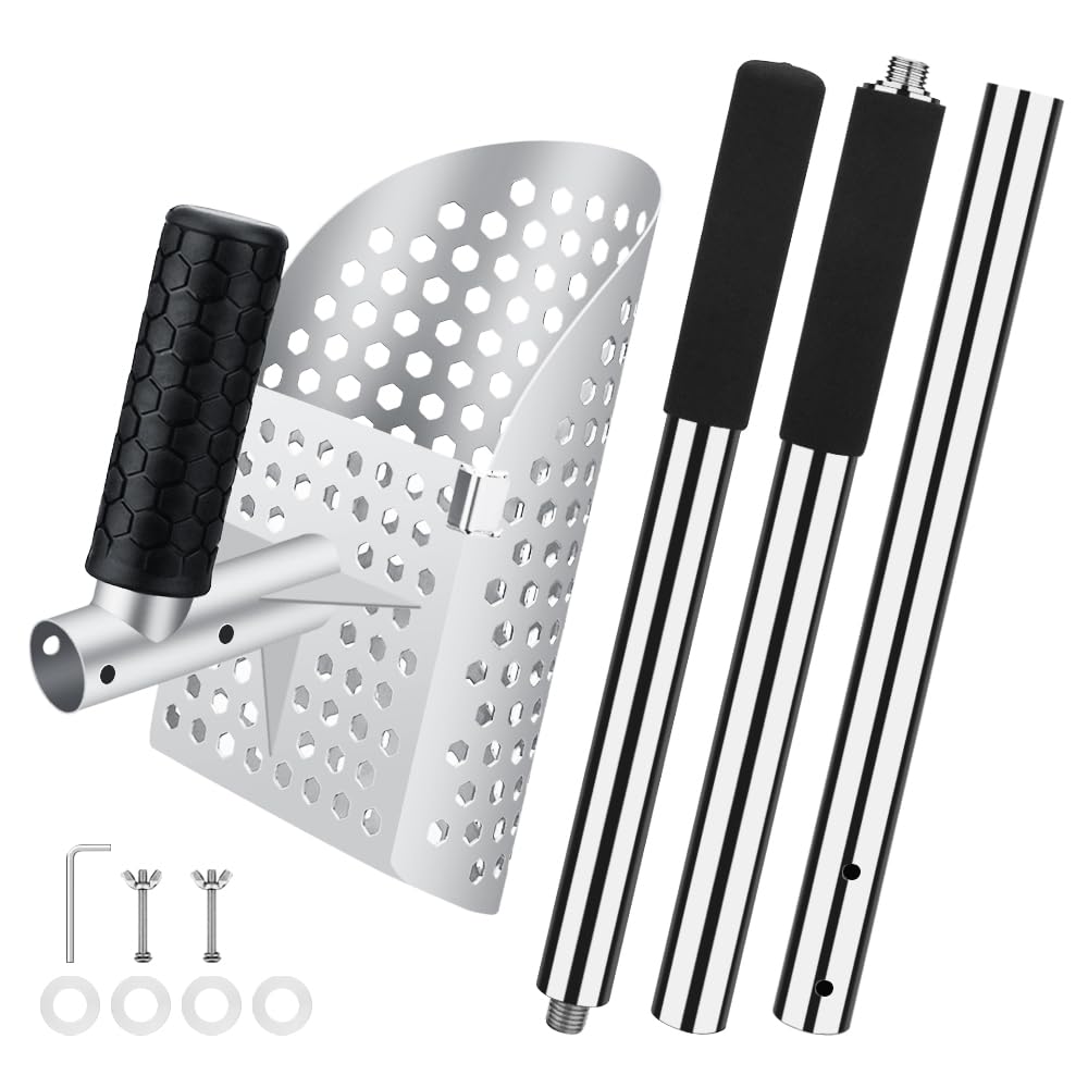 Amazon.com: GMGSJ Heavy Duty Sand Scoop for Metal Detecting - Beach ...