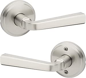 Kwikset Trafford Interior Passage Door Handle, Lever for Closet and ...